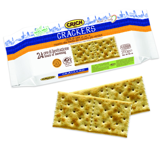 CRACKERS -30% salt* 250g - Crich